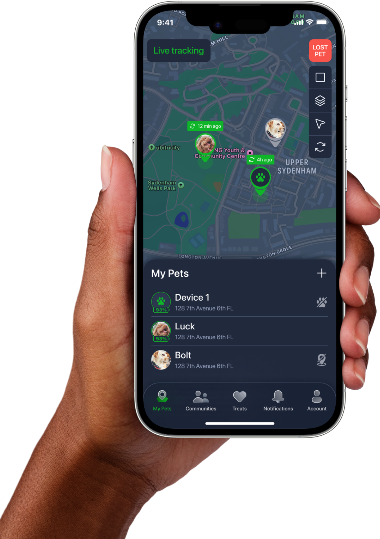 GPS trackers for pets - buy online | Petloc8